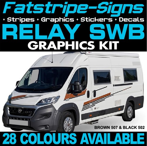 fits Citroen Relay Graphics Stripes Stickers Decals Camper Van Motohome ...