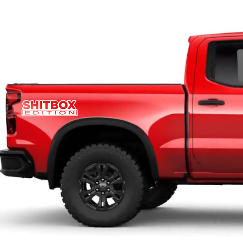 2PC SHITBOX Edition Decal Car Truck Badge Fender Window Stickers 22 ...
