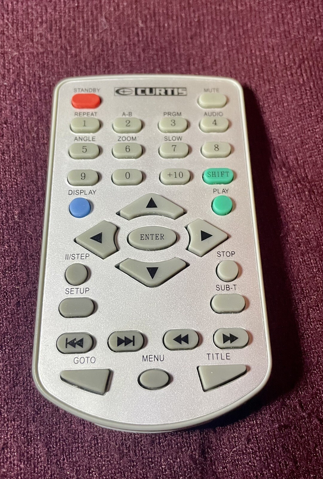 Curtis Model DVD8017 DVD/CD Player Remote Control CR2025 New 3V Lithium ...