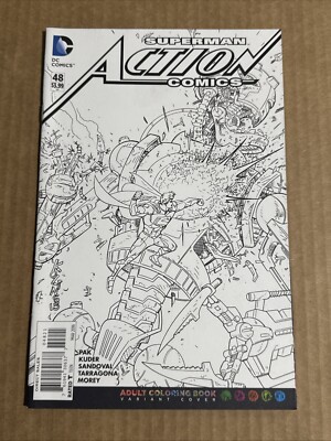 SUPERMAN ACTION COMICS #48 COLORING BOOK COVER VARIANT FIRST PRINT DC ...