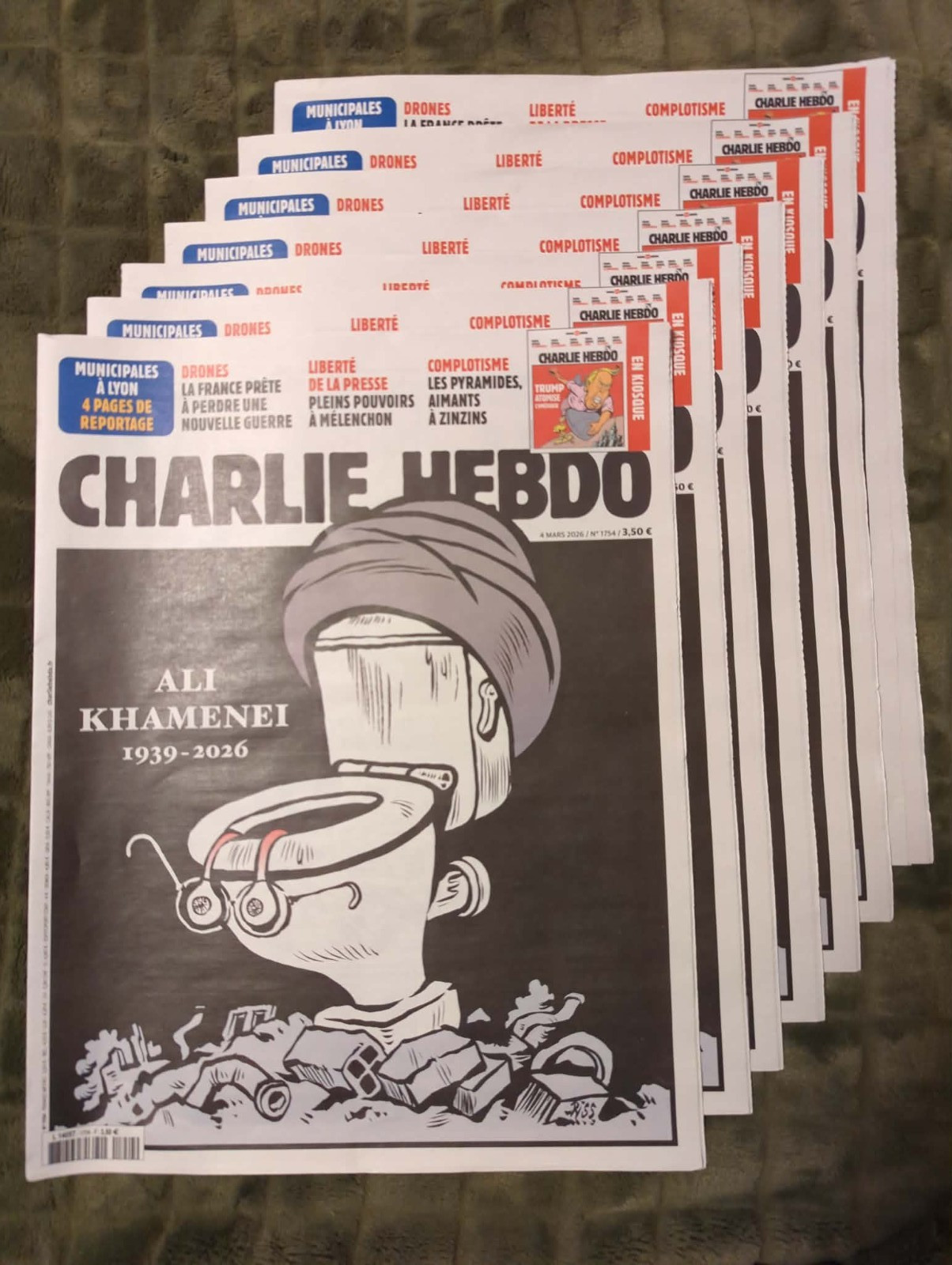 Charlie Hebdo No. 1754 March 4, 2026 English Translation Magazine