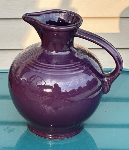 Fiestaware Fiesta HLC Plum 8" Carafe Water Jug Pitcher Post 86 Retired ...