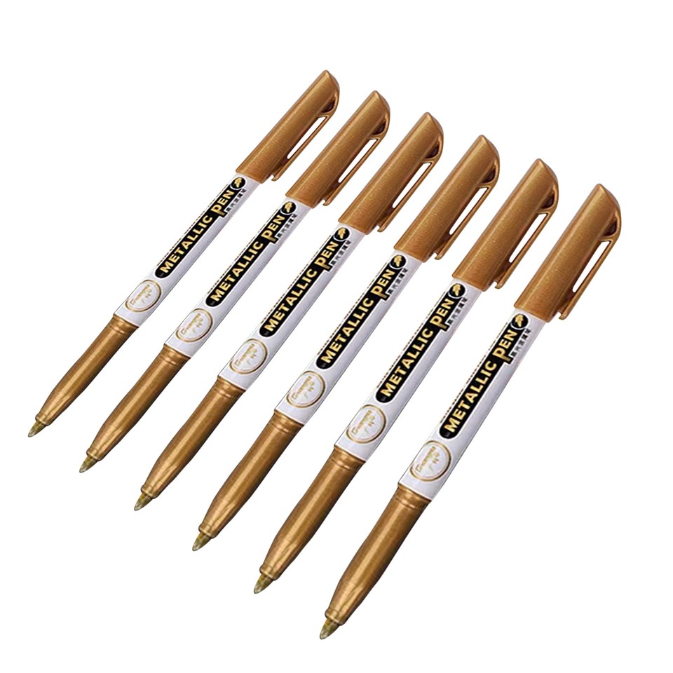 0.7mm EF Tip Epoxy Resin Acrylic Paint Highlight Pen Metallic Permanent ...