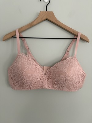 Maidenform Bra Lace Padded Wireless Bra DM7680 Pink Women's Size 2XL | eBay