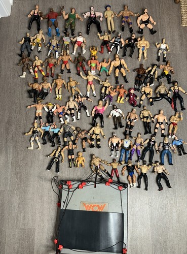 HUGE Vintage WWF WWE 80s 90s Action Figure Lot – Hasbro Mattel 70+ With ...