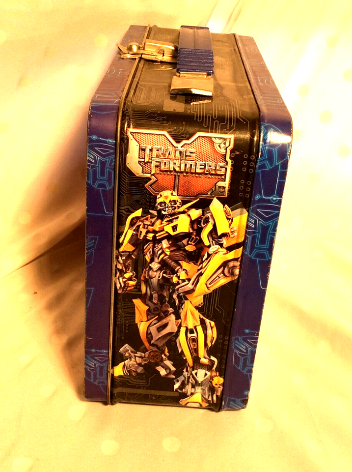 TRANSFORMERS REVENGE OF THE FALLEN RAISED METAL LUNCH BOX HASBRO | eBay