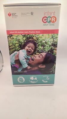 NEW Infant CPR Anytime AHA Heart Association DVD Training Baby Manikin ...