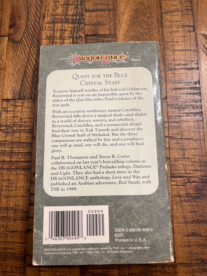 Riverwind the Plainsman (Dragonlance: Preludes, Volume 1) by Clyde ...