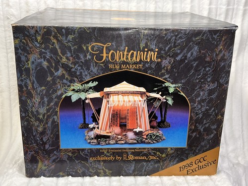 RARE Fontanini RUG MARKET Heirloom Nativity #98513 Lighted Building ...