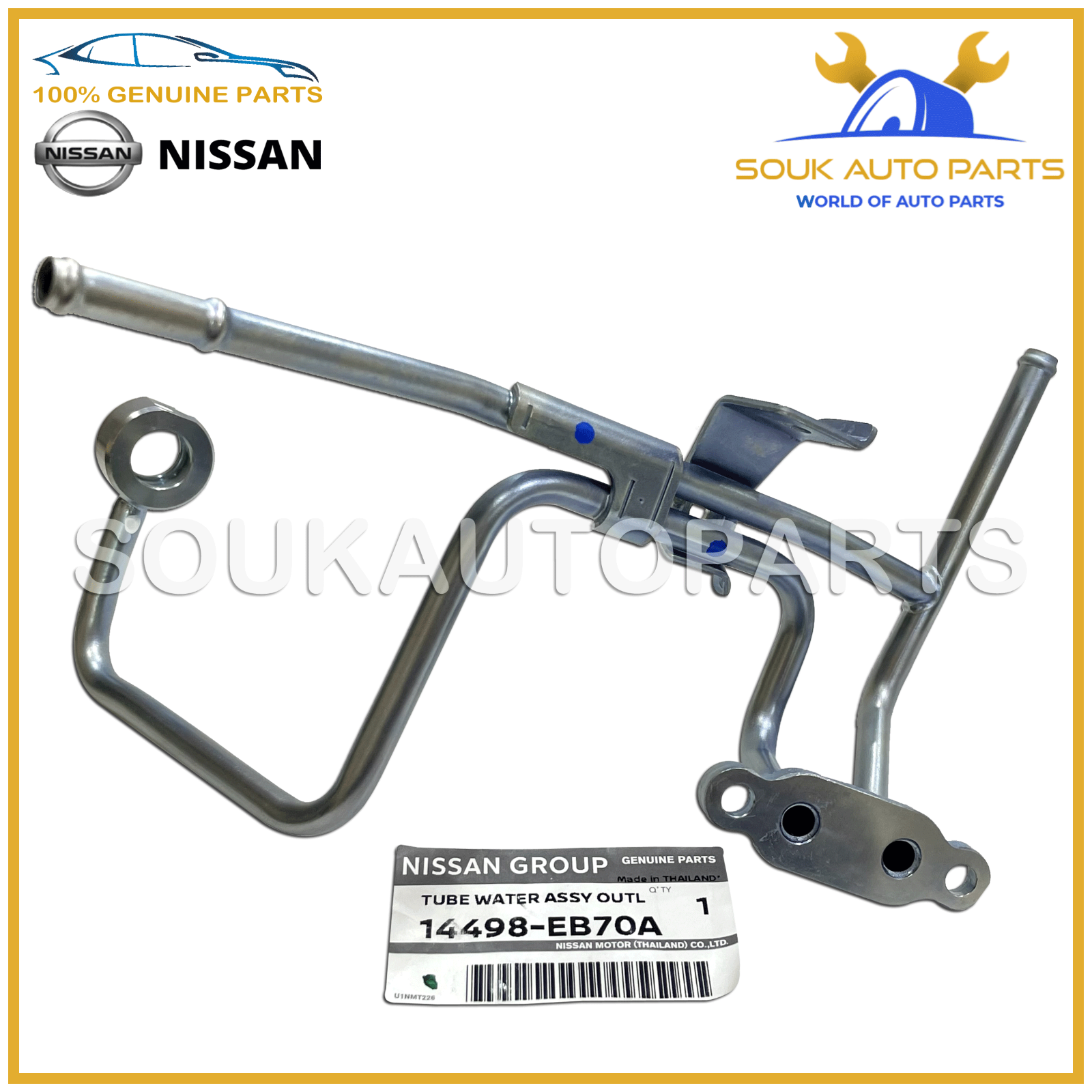 14498-eb70a Nissan Tube Assy-water Outlet 14498EB70A Genuine OEM Part ...