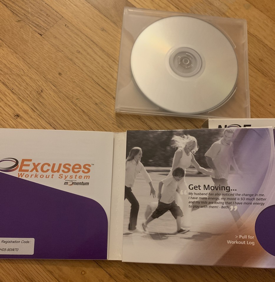 No Excuses Workout System 6 Workout DVDs 2 music CDs Lifestyle Program ...