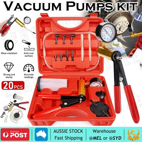 Brake Vacuum Motorbike Pump Hand Bleeding Bleeder Tester Kit Car Set ...