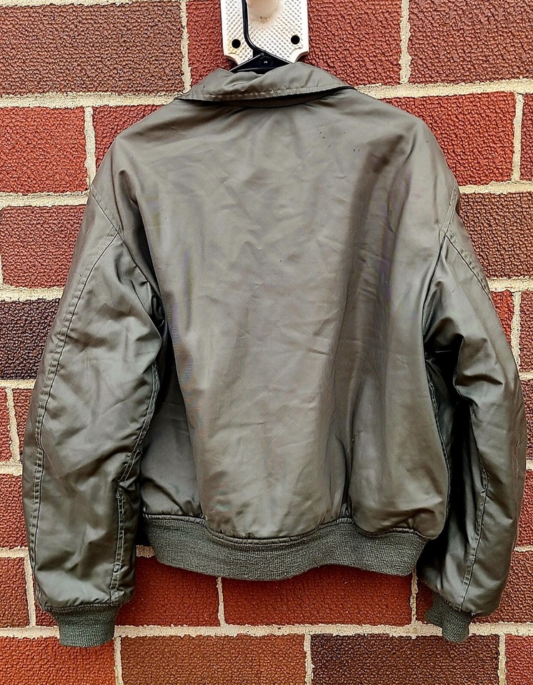 US Military Pilot CWU-45/P Flight Jacket Flyer's Cold Weather Large ...