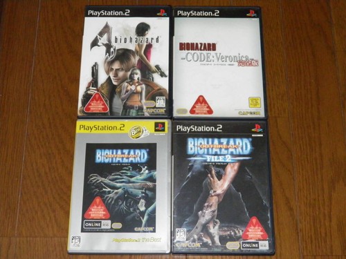 Ps2 Resident Evil 4 Code Veronica Complete Edition Outbreak Files 1 2 ...