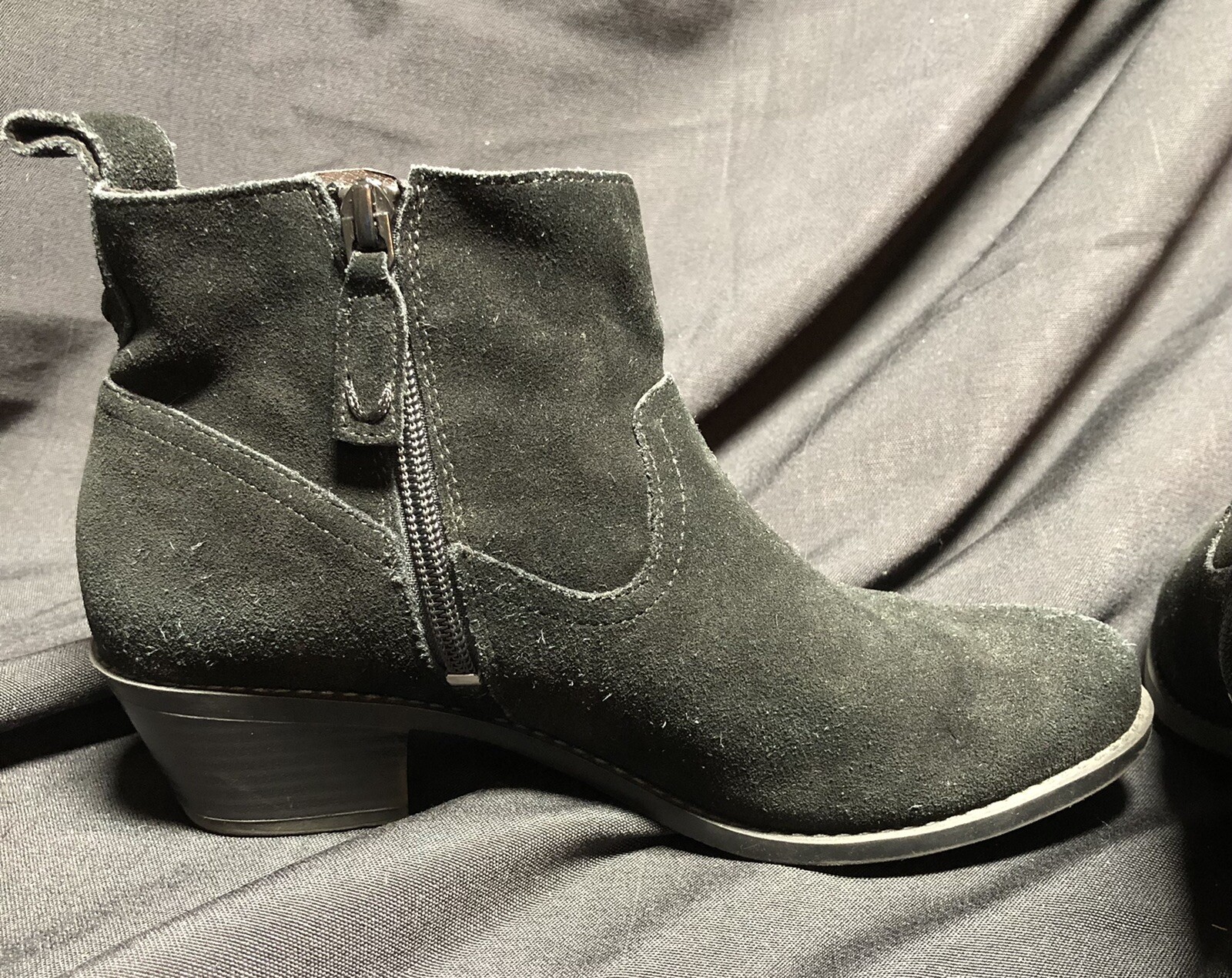 Vionic Vera Black Suede Orthotic Ankle Bootie Women’s Size 6 | eBay