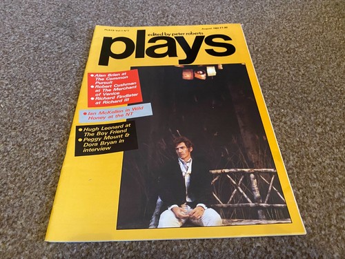 PLAYS MAGAZINE 1984 AUG IAN MCKELLEN MICHAEL CODRON DORA BRYAN PEGGY ...