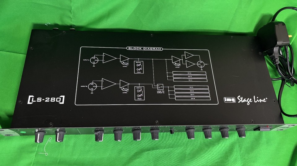 STAGELINE - LS-280/SW - 8-WAY LINE SPLITTER, SIGNAL DISTRIBUTER. | eBay UK