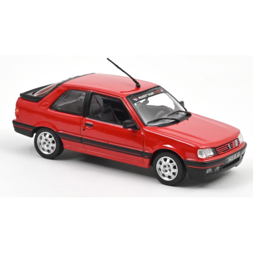 PEUGEOT 309 GTI 1987 VALLELUNGA RED WITH DECO PTS 1:43 Norev Auto ...