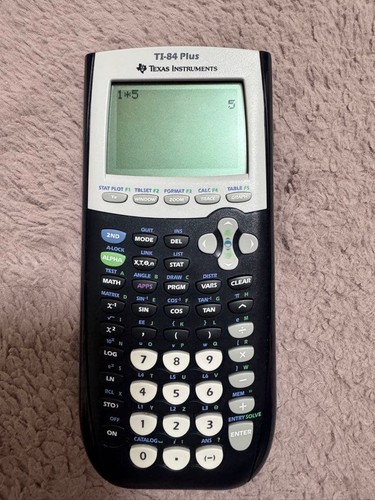 TI-84 Plus Graphing Scientific Calculator with cover, USB cable, and ...
