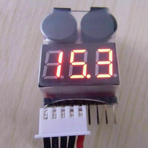 with LED Indicator Lipo Battery Monitor Alarm Tester Voltage Low Z3H4 ...