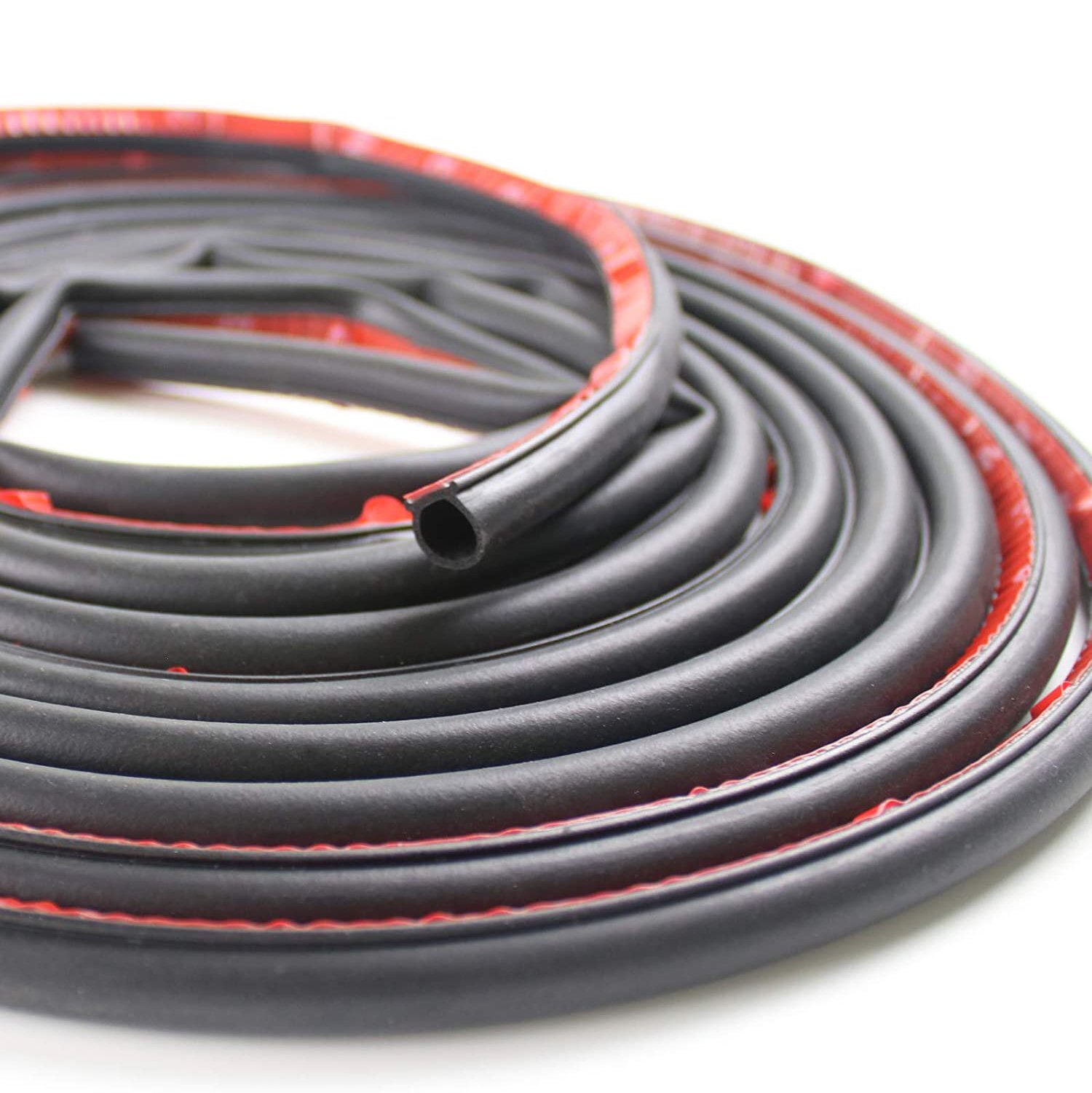 Universal D-Shape Car Door Seal Strip Rubber Weather Stripping Edge ...
