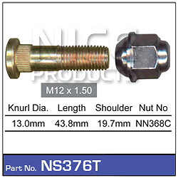 NICE PRODUCTS Stud & Nut NS376T NS376T | eBay Australia