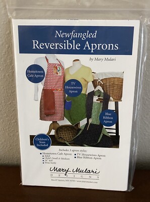 Apron Pattern Newfangled Reversible Aprons by Mary Mulari Designs ...