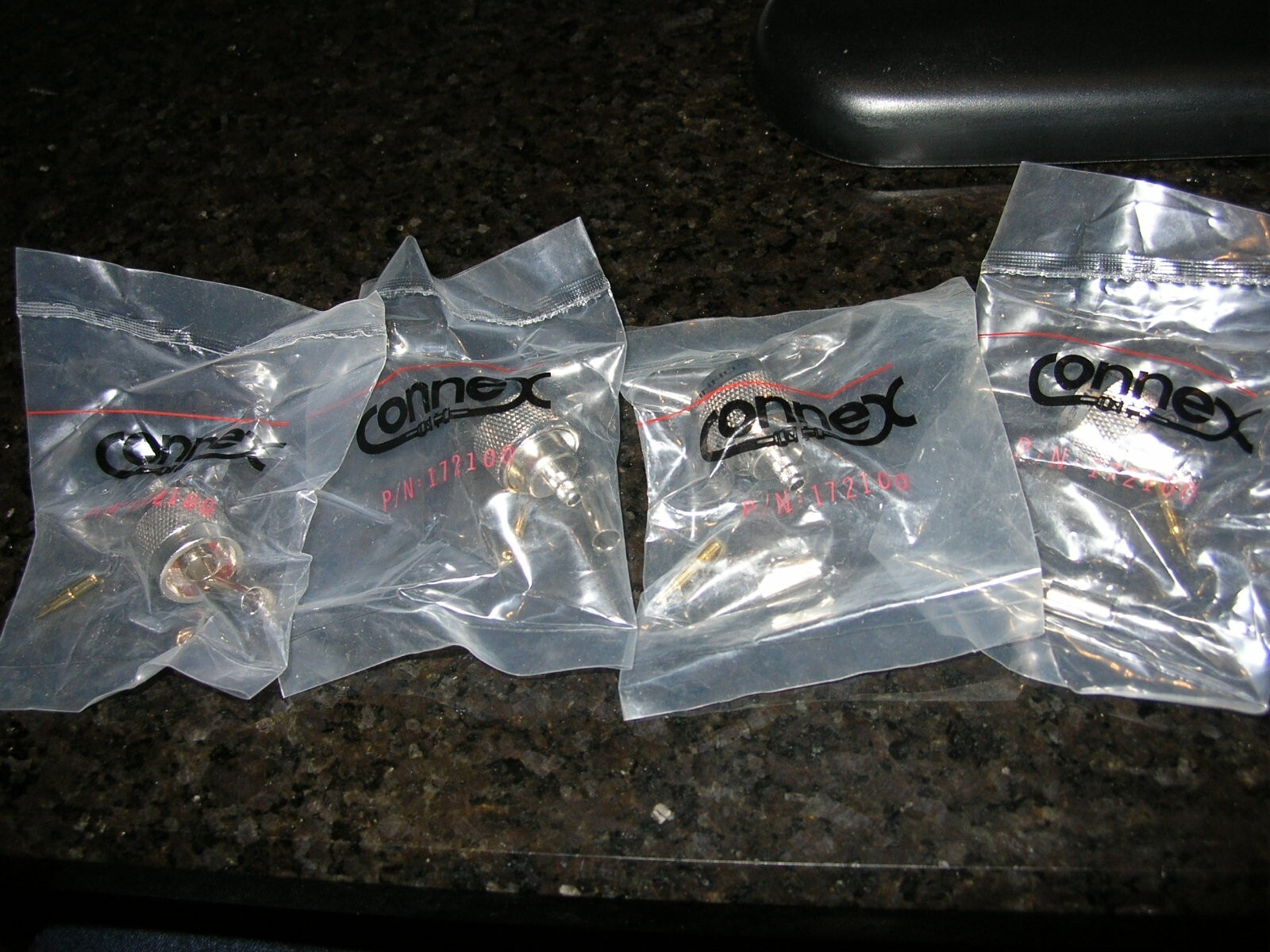 N type Lot of 4 CONNEX 172100 Male CRIMP PLUG RF CONNECTOR COAXIAL RG ...