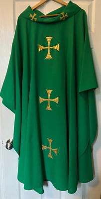 Vestments - Catholic Priest Green Gold