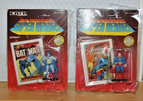 1990 ERTL DC Comics Super Heroes Die-Cast Action Figure Complete Set 10 ...