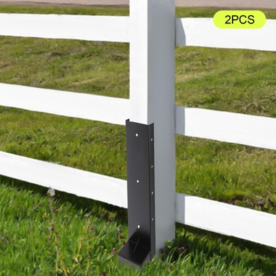 2pcs Fence Post Repair Kit Steel 6*6 Fence Post Support Fence Repair ...