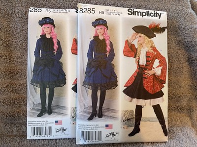 Simplicity Costume Pattern 8285 Ms Pirate Cosplay & Lolita Inspired ...