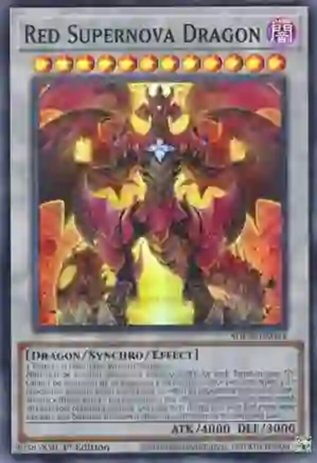 Yugioh! Red Supernova Dragon - SDCK-EN044 - Super Rare - 1st Edition ...