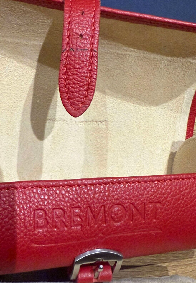 Genuine Original Bremont Watch Red Authentic Leather Travel Roll Case ...