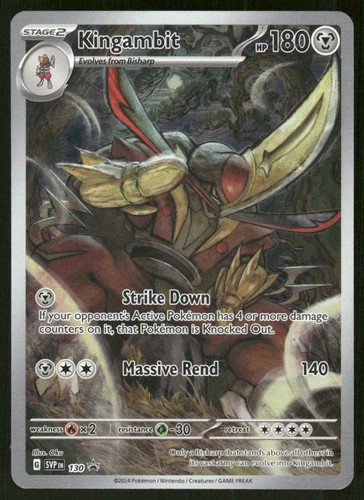 Pokemon Tcg NM Kingambit #130 Pokemon Promo | eBay