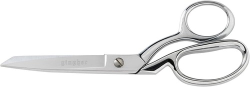 Gingher 8" Serrated Dressmaker's Fabric Scissors with Protective Silver ...