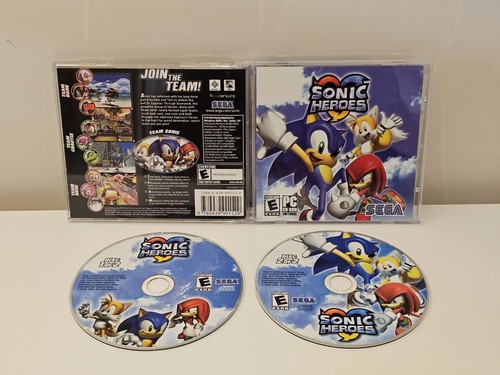 SONIC HEROES PC 2003 PC ROM Sega CDR9901529 Complete In Case! CIB ...