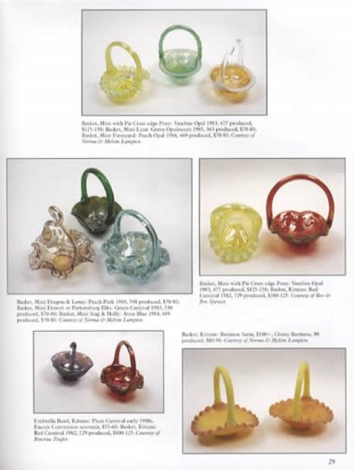 Fenton Special Orders 1980-Up Collector Reference w QVC Art Glass Club ...