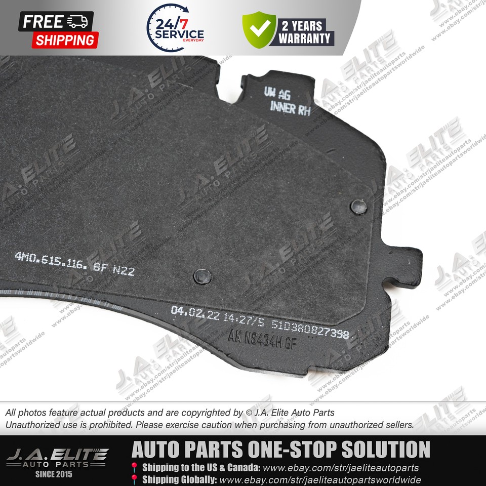 Genuine Front Brake Pad kit for Bentley Bentayga (2017+) 4M0698151BN | eBay
