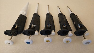 Gilson Pipetman Pipette Set P5000, 1000, 200, 20 & 10: Calibrated, New ...