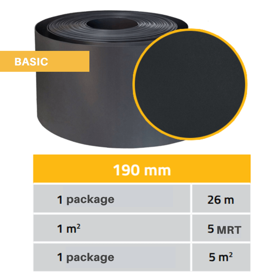 THERMOPLAST Fence tape Basic 19cmx20.4m, grey, Polypropylene 550 gr./m² ...