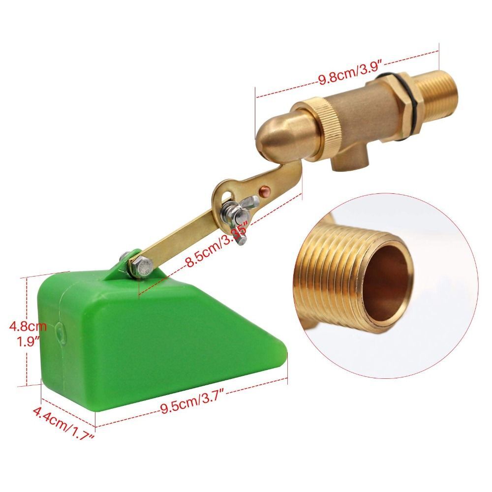 Brass Float Ball Valve 1/2 Inch Float Valve Water Tank,Livestock ...