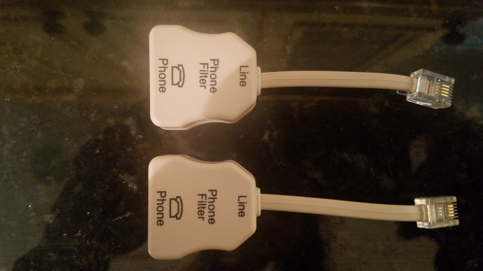 5 Telephone Filters DSL Splitters and Phone Filters Fax Noise Blockers ...