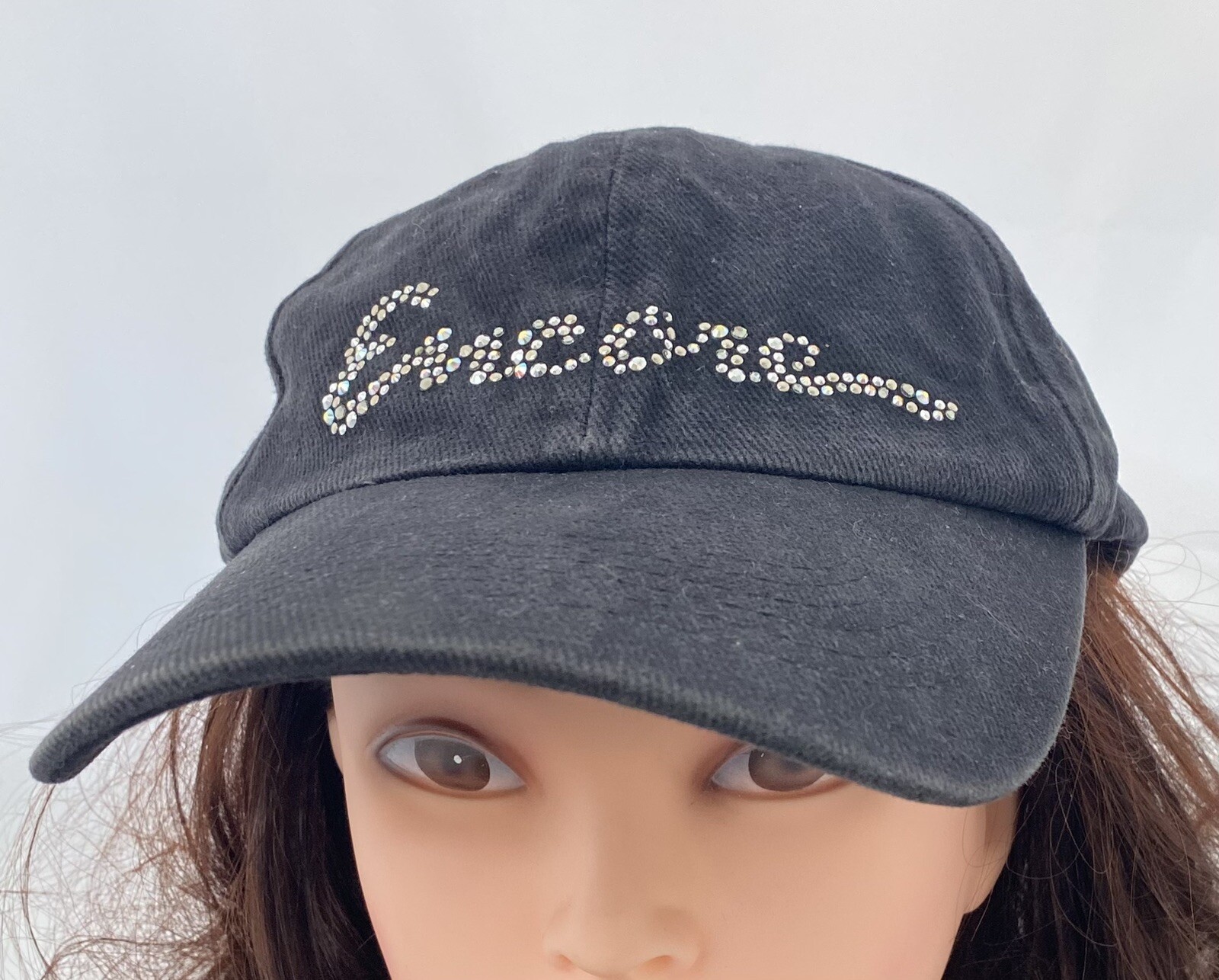 ENCORE Highlighted In Rhinestone Hat Black Cap Wynn L… - Gem