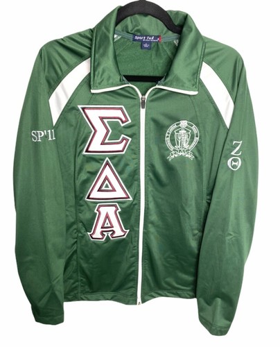 Sigma Delta Alpha - Zeta Theta SP ‘11 Embroidered Letter Green Jacket ...