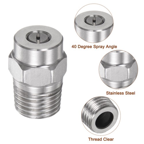 5 Pcs 25 Degree Threaded Nozzle Tips 1/4" Male NPT, Orifice 1.236mm | eBay