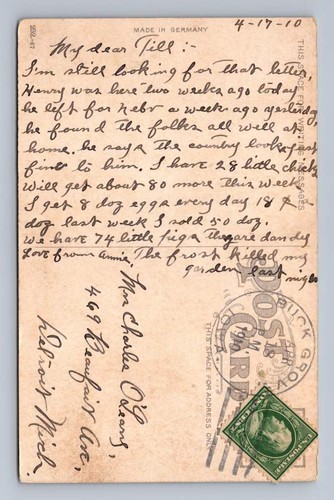 Buck Grove Iowa Farm Message "8 Dozen Eggs/Day" Omaha Sister of Mercy ...