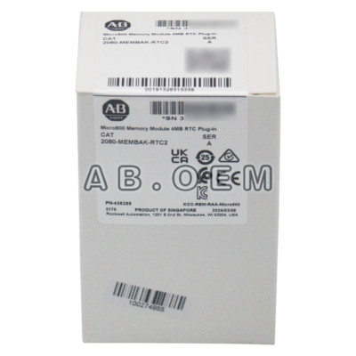New Allen-Bradley 2080-MEMBAK-RTC2 Micro800 Memory Plug In Module With ...