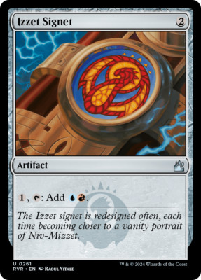Izzet Signet Ravnica Remastered NM Artifact Uncommon MAGIC MTG CARD ...