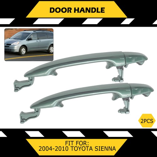 For 04-10 Toyota Sienna Green Pearl Rear L/R Outside Door Handle W/O ...